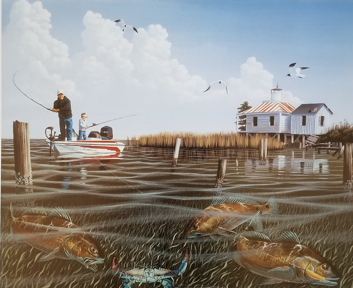 Rigolets Light Pre Katrina – Artworks of Louisiana